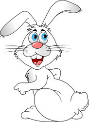 Quick rabbit Royalty Free Vector Image - VectorStock