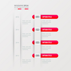 Timeline design pink gradient color Royalty Free Vector