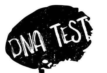 Dna test rubber stamp Royalty Free Vector Image