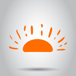 Handdrawn Sunrise Vector Images (over 200)