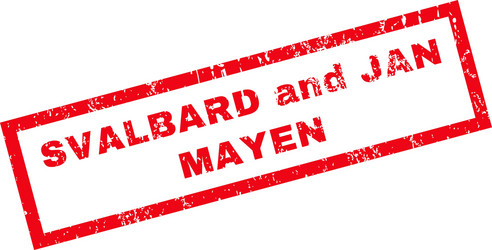 Svalbard rubber stamp Royalty Free Vector Image