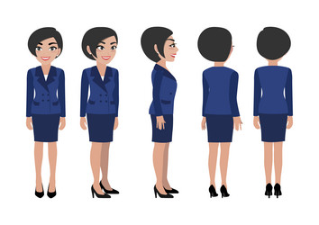 Cartoon Characters Front and Side View Vector Images (over 1,400)