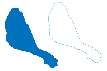 Lake milh republic of iraq map scribble sketch Vector Image