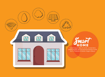 Smart home design Royalty Free Vector Image - VectorStock