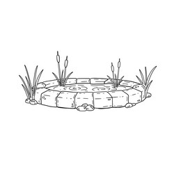 Grass Path Doodles Vector Images (84)