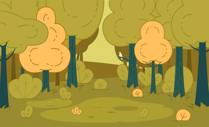 Oak forest game background Royalty Free Vector Image