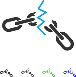 Broken chain Royalty Free Vector Image - VectorStock