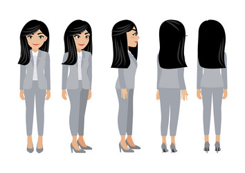 Cartoon Characters Front and Side View Vector Images (over 1,600)