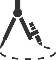 Compass measure icon Royalty Free Vector Image