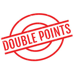 Double points rubber stamp Royalty Free Vector Image