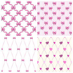 Collection of ribbon patterns Royalty Free Vector Image