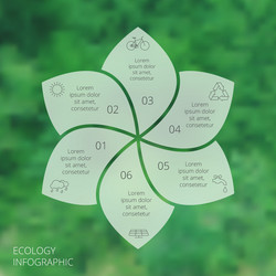 Circle eco infographic Royalty Free Vector Image