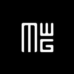 Mwg letter logo design mwg simple and modern logo Vector Image