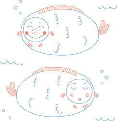 Cartoon Fat Fish Vector Images (over 1,200)