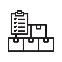 Inventory management icon image suitable Vector Image