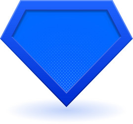 Golden superhero logo template Royalty Free Vector Image