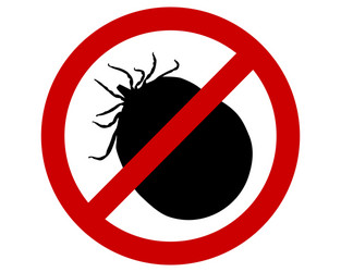 Prohibition sign for flies on white Royalty Free Vector