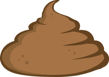 Pile wtinky putrid poop cartoon Royalty Free Vector Image
