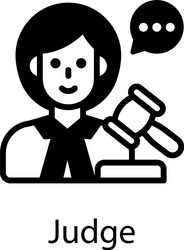 Civil judge Royalty Free Vector Image - VectorStock