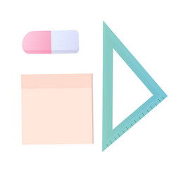 Note and simple sticker template set Royalty Free Vector