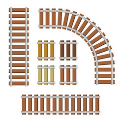 Railway railroad Royalty Free Vector Image - VectorStock