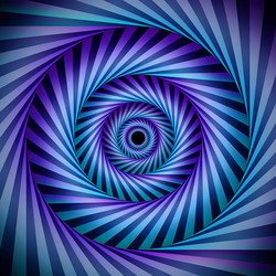 A realistic background with hypnotic spiral Vector Image