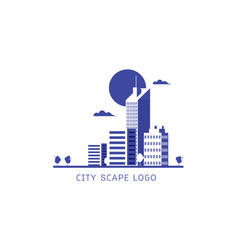 City scape logo Royalty Free Vector Image - VectorStock