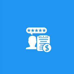 Credit score and rating icon Royalty Free Vector Image