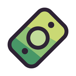 Flat dollar symbol Royalty Free Vector Image - VectorStock