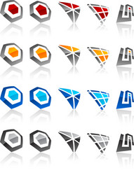 Set of modern emblems Royalty Free Vector Image