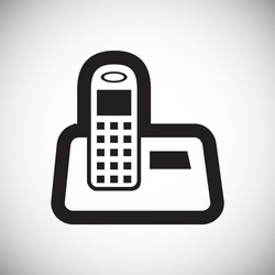 Wireless phone icon on white background Royalty Free Vector