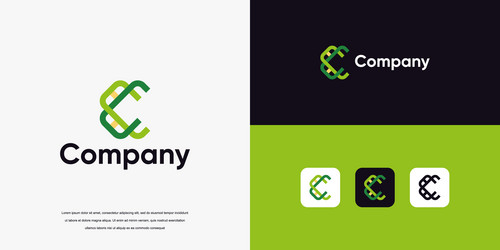 Simple initial c monogram logo Royalty Free Vector Image