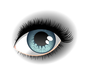 Cartoon image of eye Royalty Free Vector Image