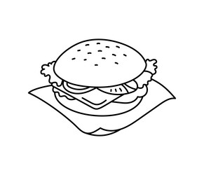 Burger Outline Vector Images (over 15,000)