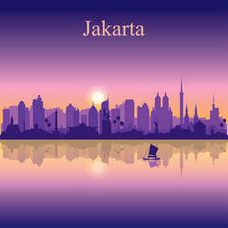 Jakarta big city Royalty Free Vector Image - VectorStock