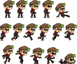 Game Character Sprite Sheet Vector Images (over 200)