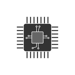 Chip icon design template isolated Royalty Free Vector Image