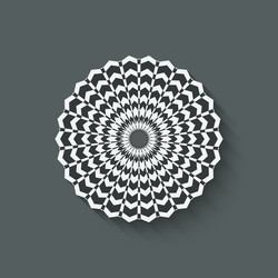 Circular pattern design element Royalty Free Vector Image