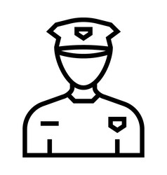 Driver line icon Royalty Free Vector Image - VectorStock