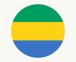 Gabon flag national africa emblem map icon Vector Image