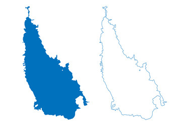 Lake asfar kingdom of saudi arabia ksa map Vector Image