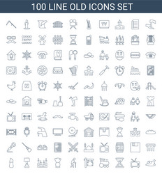 Old icons Royalty Free Vector Image - VectorStock