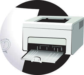Professional office copier multifunction printer Vector Image