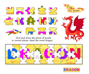 Match by color educational game for children Vector Image