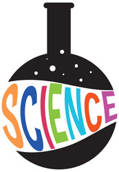 Science logo banner with lab tools and equipments Vector Image