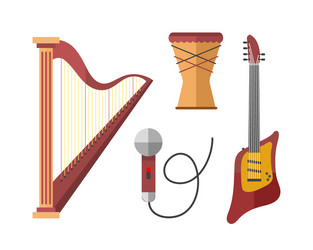 Classical string instruments in symphony orchestra