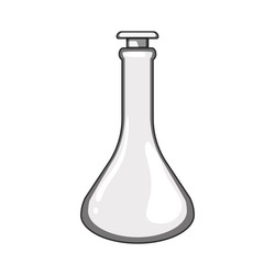 Research laboratory glassware cartoon Royalty Free Vector