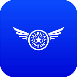 American dream logo simple style Royalty Free Vector Image