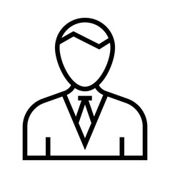 Boss line icon Royalty Free Vector Image - VectorStock