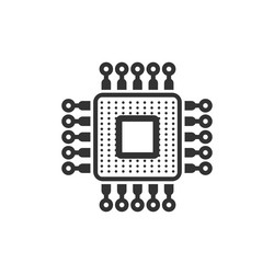 Chip icon design template isolated Royalty Free Vector Image